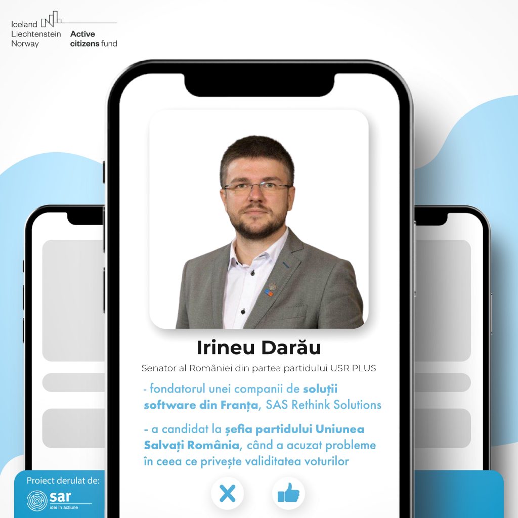 Irineu Darău, senatorul cu o firmă de IT în Franța - extemporal parlamentar